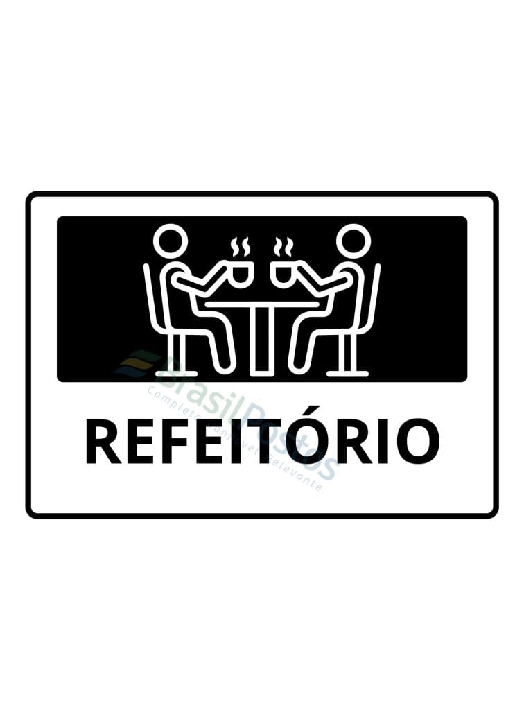 Sinalização Refeitório II | Placa Indicativa Profissional